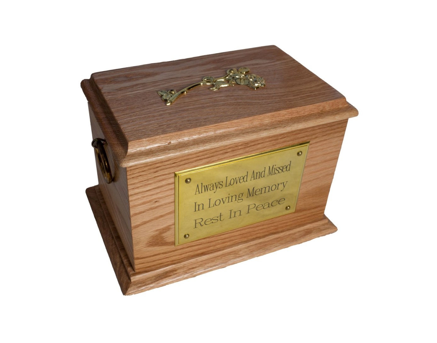 Plain Mahogany Moulded Casket - Wooden Cremation Ash Caskets from JW ...